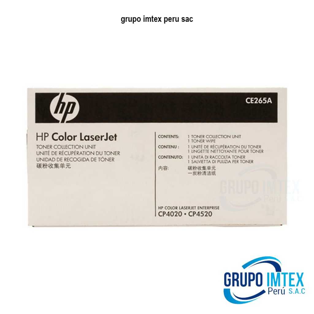 UNID.RECOL.TONER HP CE265A L.J. CP4525 | grupo imtex peru sac